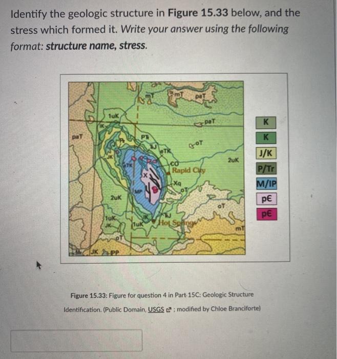 Solved Identify the geologic structure in Figure 15.33 | Chegg.com