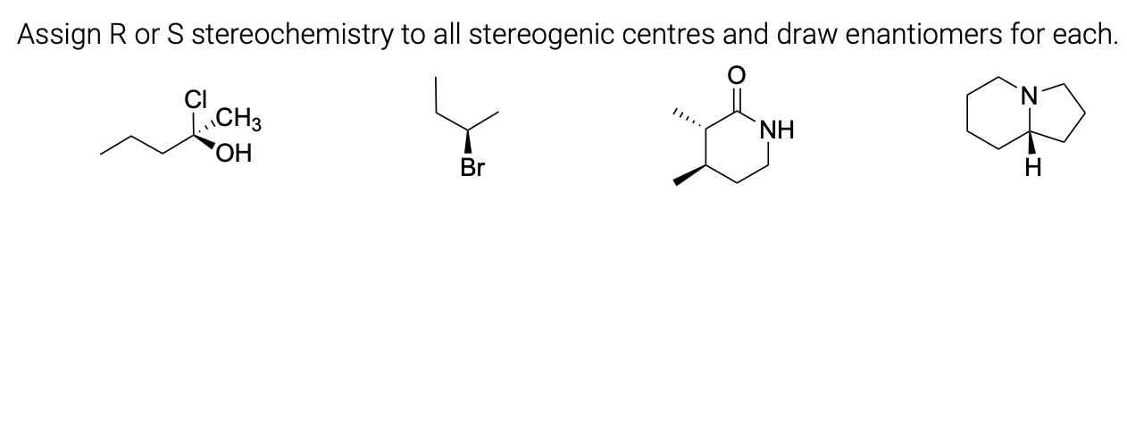 Solved Assign R or S stereochemistry to all stereogenic | Chegg.com