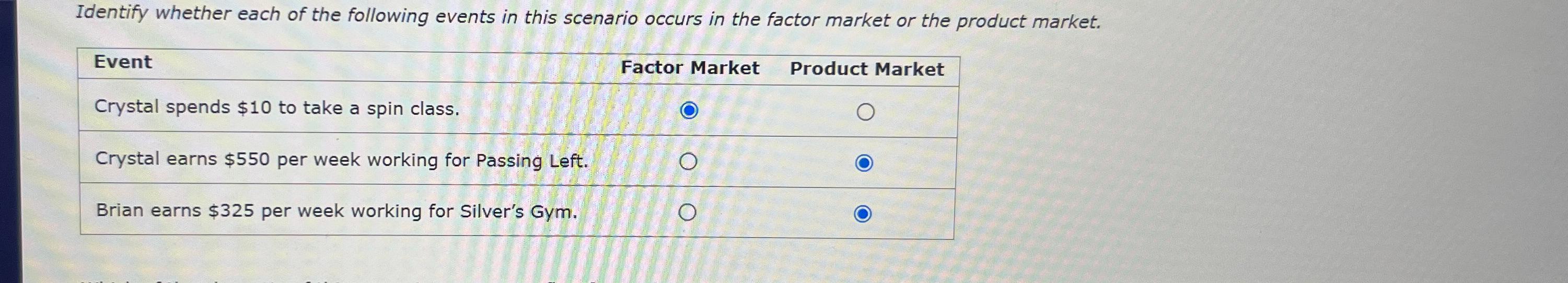 Solved Identify whether each of the following events in this | Chegg.com