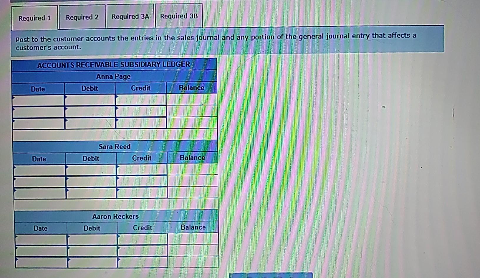 Solved Exercise 7-12 (Algo) Posting to subsidiary ledger | Chegg.com