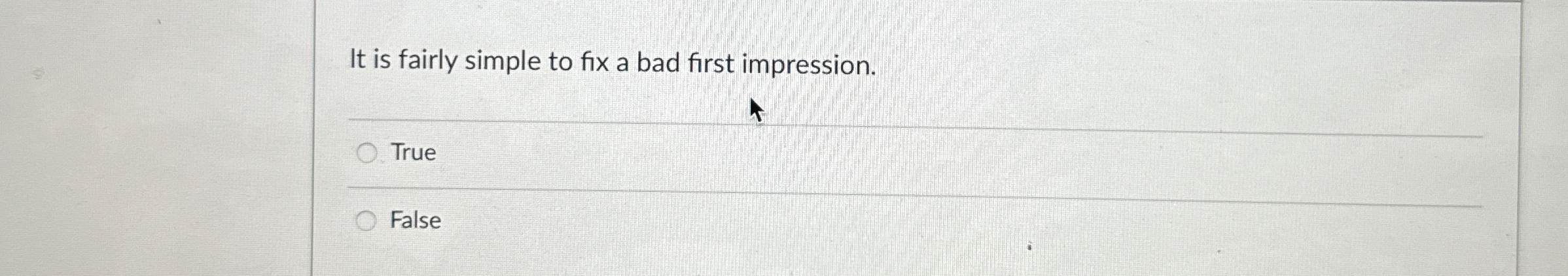 Solved It is fairly simple to fix a bad first | Chegg.com