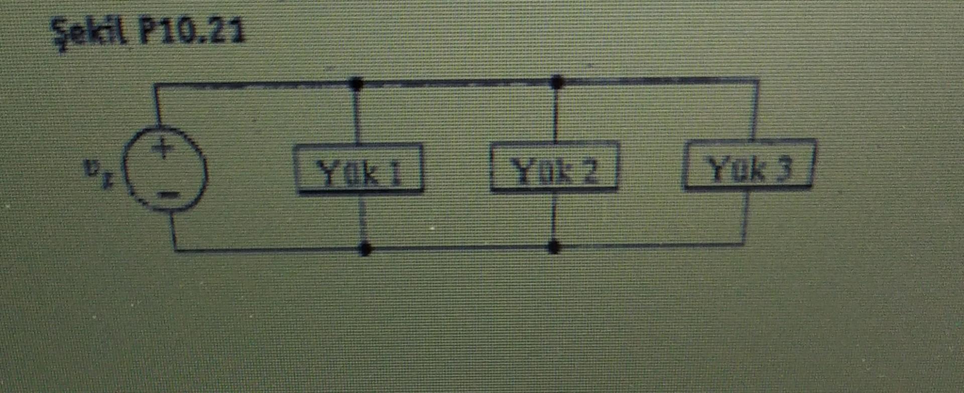 The three loads in Figure P10.21 are defined as | Chegg.com