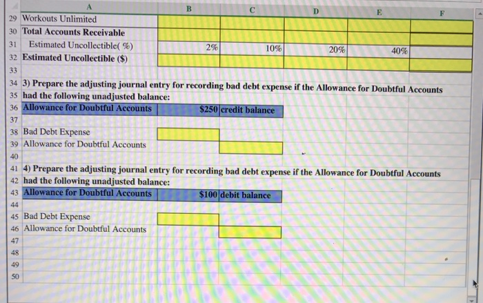 Solved 1. Prepare an aging of accounts receivable and | Chegg.com