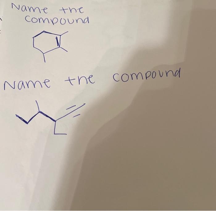 Solved Name the compound Name the compound | Chegg.com