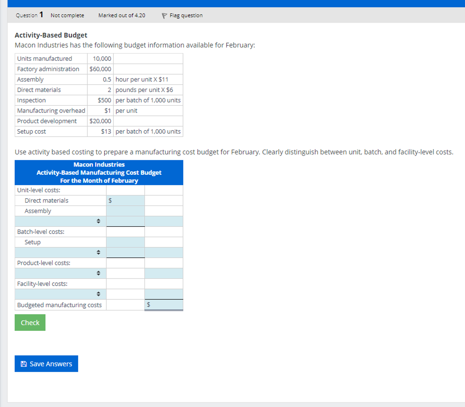 Solved Solve the missing info | Chegg.com