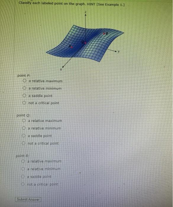 Solved Classify each labeled point on the graph. HINT (See | Chegg.com