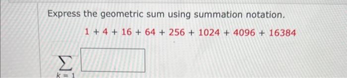 Solved Express the arithmetic sum using summation notation. | Chegg.com