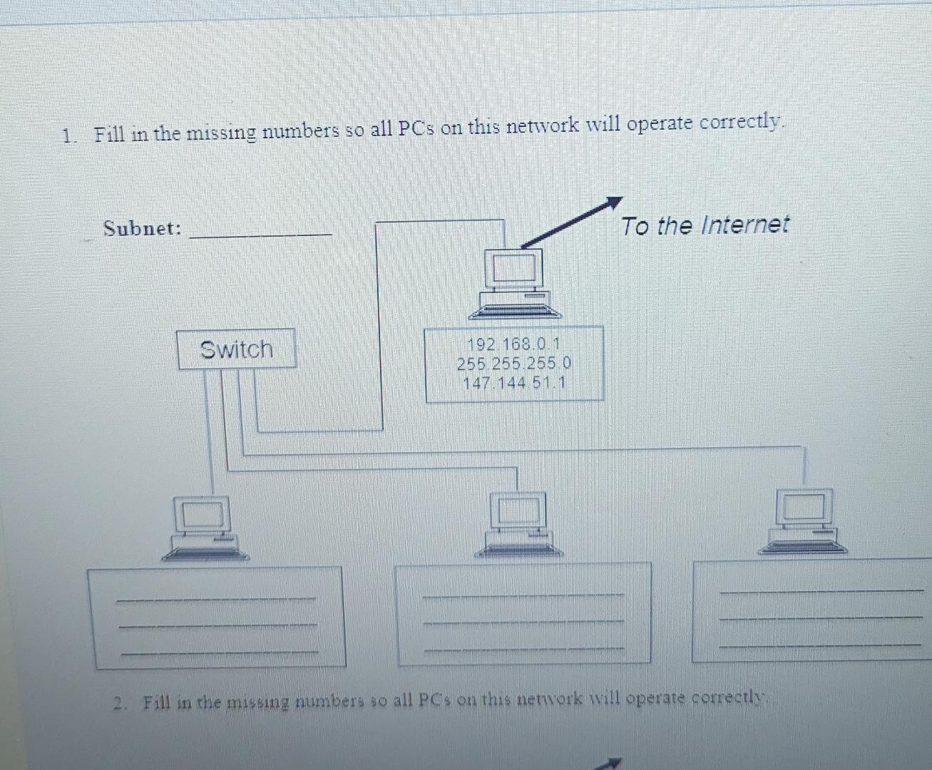 Solved NETW120 ﻿Network Review Subnet ProblemsName:Each of | Chegg.com