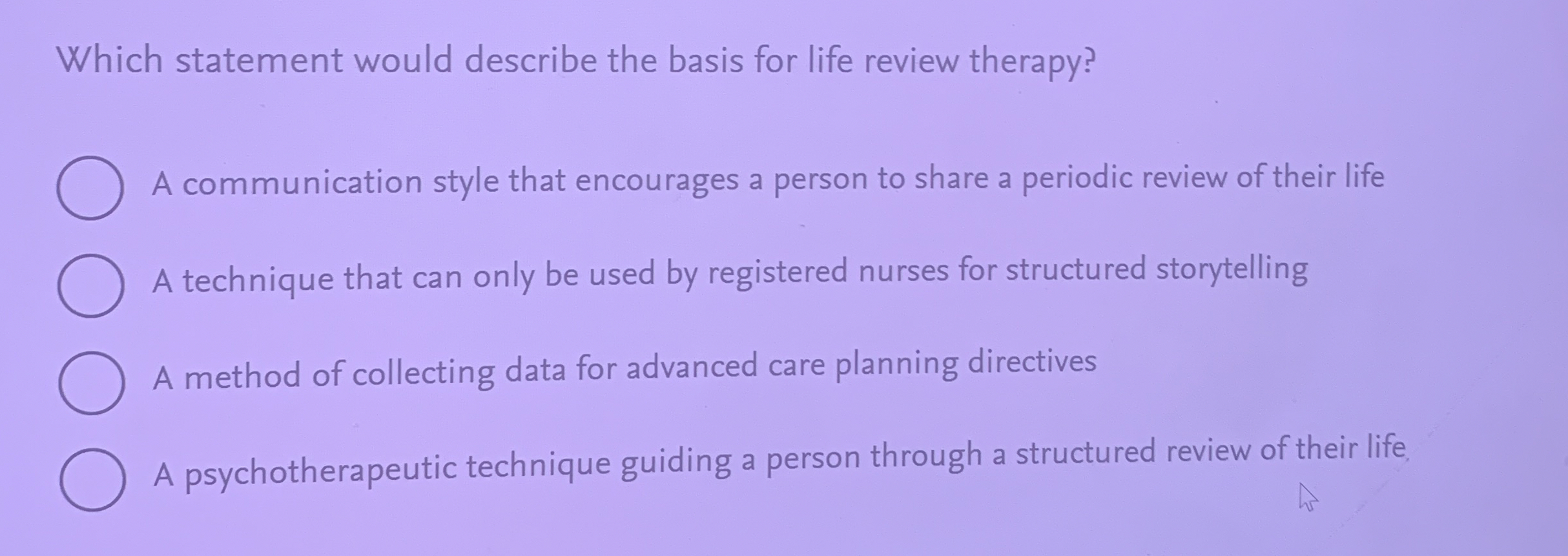 Solved Which statement would describe the basis for life | Chegg.com