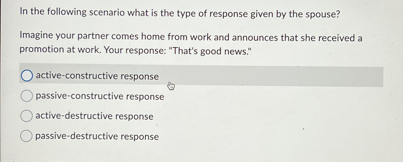Solved In the following scenario what is the type of | Chegg.com