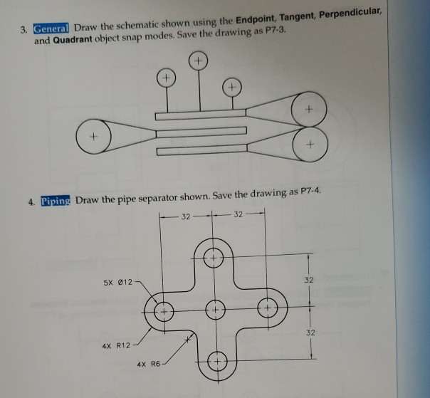 Solved How do I solve Problems 1 and 2 in AutoCAD. What are | Chegg.com