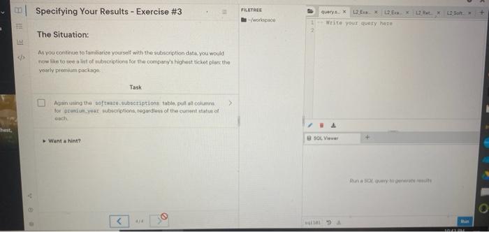 Solved X Specifying Your Results | Specifying Your Results - | Chegg.com