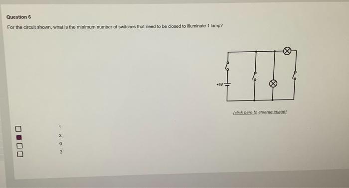 Solved For the circuit shown, what is the minimum number of | Chegg.com
