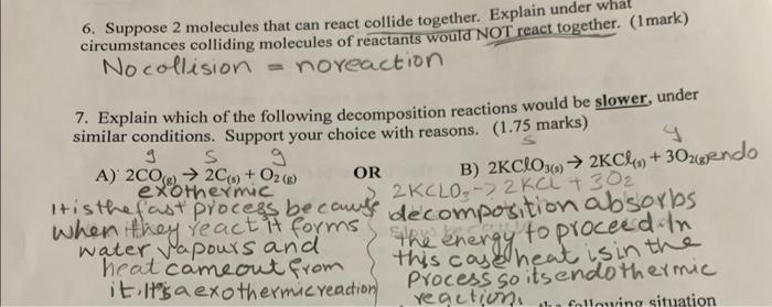 Solved 2. Which combination of factors will affect the rate | Chegg.com