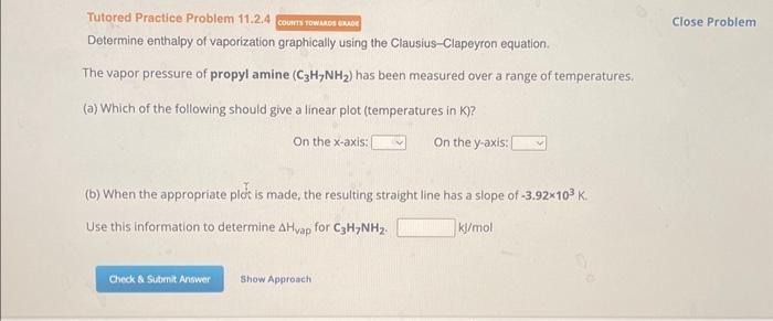 Solved Tutored Practice Problem 11.2.4 Determine enthalpy of | Chegg.com