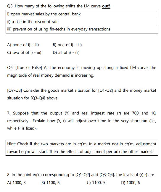 Solved [Q1- ﻿Q2] ﻿Consider the goods market features of | Chegg.com
