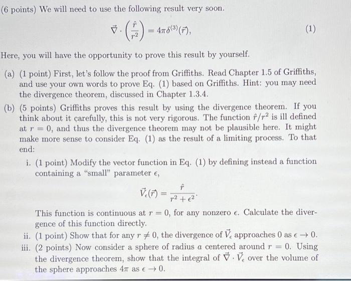 Solved (6 points) We will need to use the following result | Chegg.com