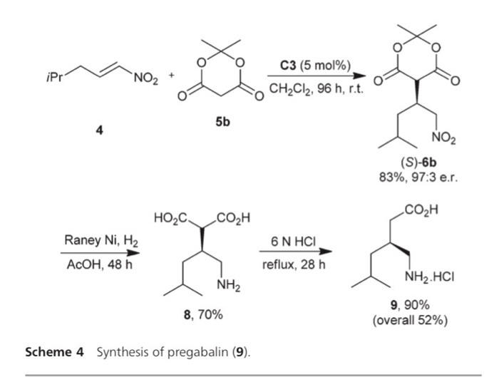 Solved iPr NO2 C3 (5 mol%) CH2Cl2, 96 h, r.t. 5b 4 NO2 (S)-6 | Chegg.com