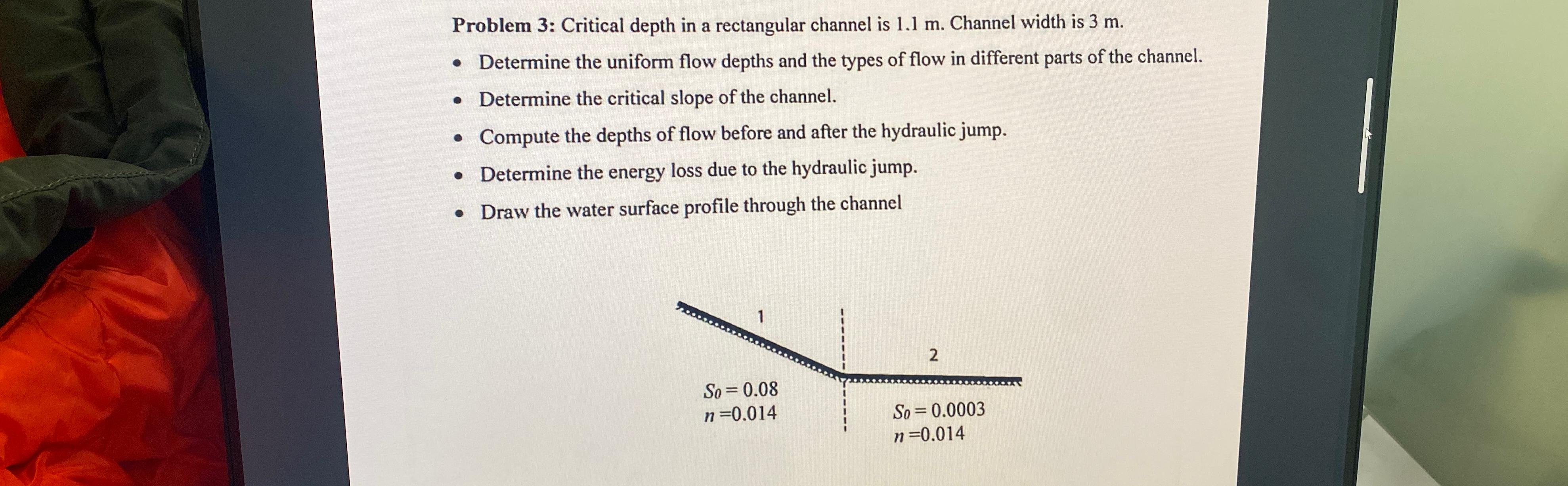 Solved Problem 3: Critical depth in a rectangular channel is | Chegg.com