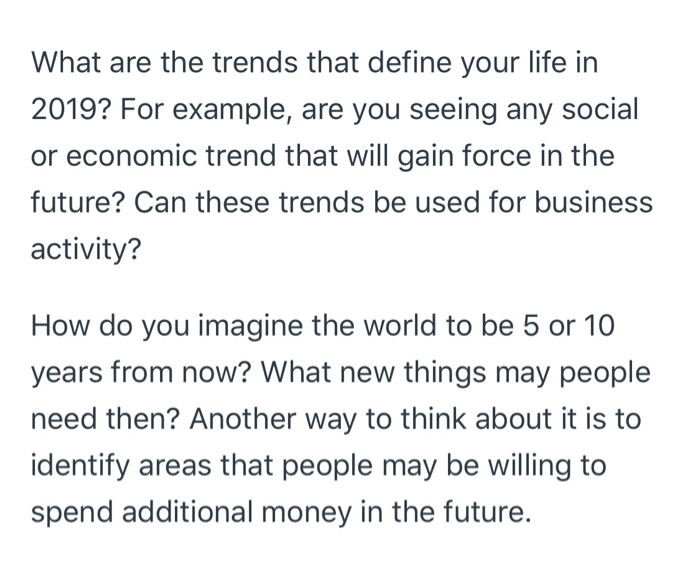 Examples Of Social Trends