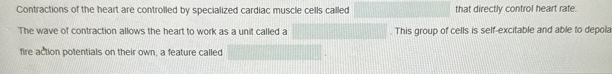 Solved Contractions of the heart are controlled by | Chegg.com
