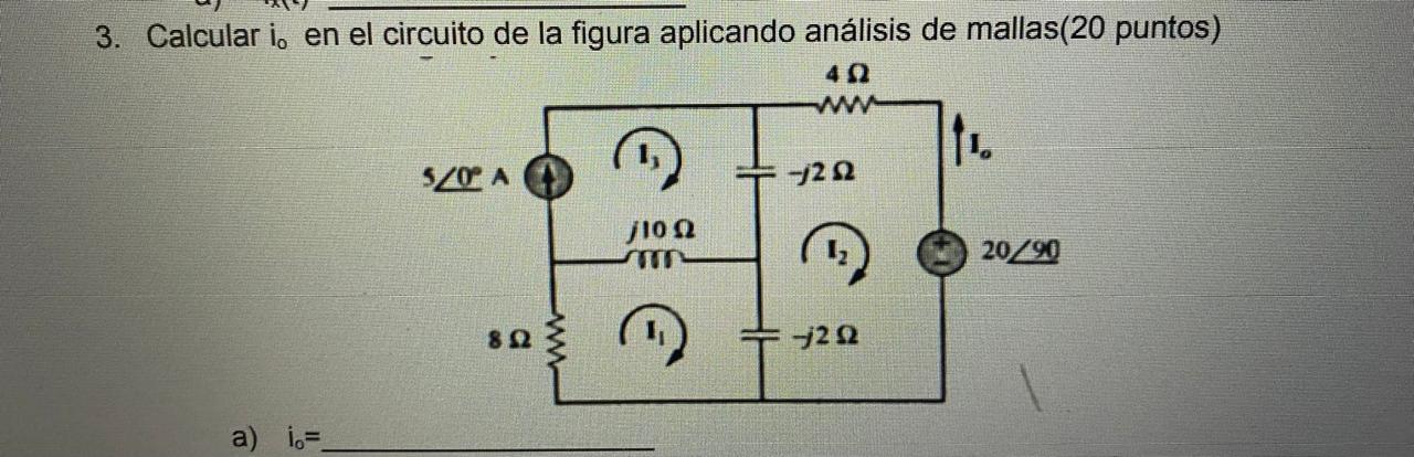 Solved Calcular i0 ﻿en el circuito de la figura aplicando | Chegg.com