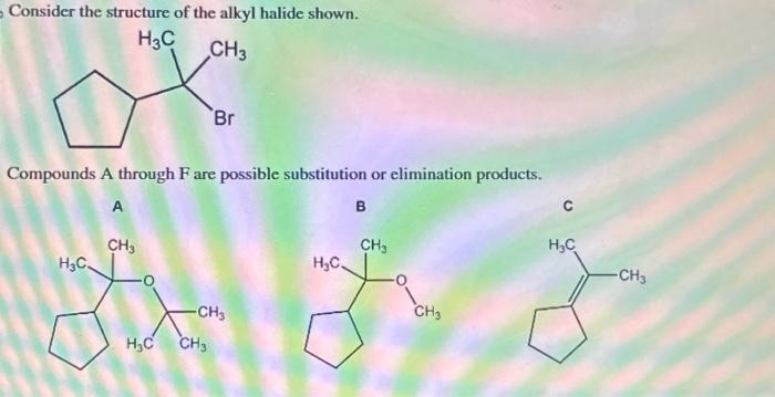 Solved Consider the structure of the alkyl halide shown. H3C | Chegg.com