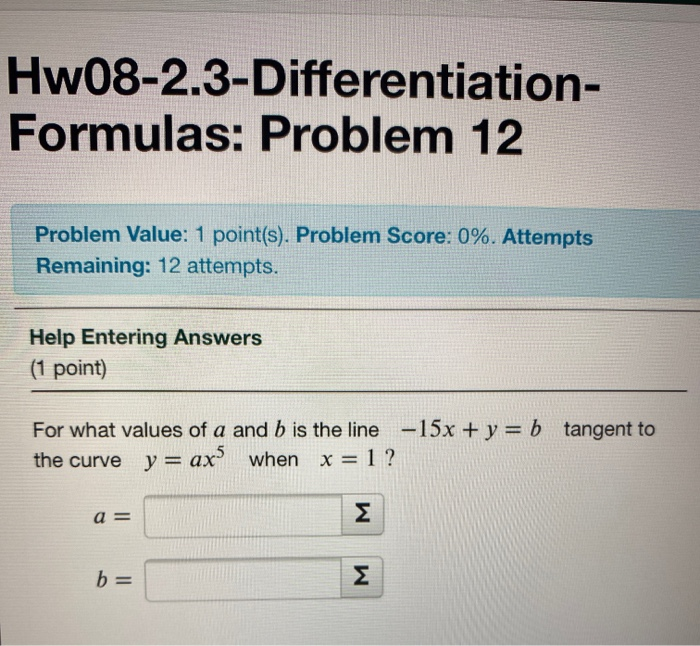 Solved Hw08-2.3-Differentiation- Formulas: Problem 12 | Chegg.com