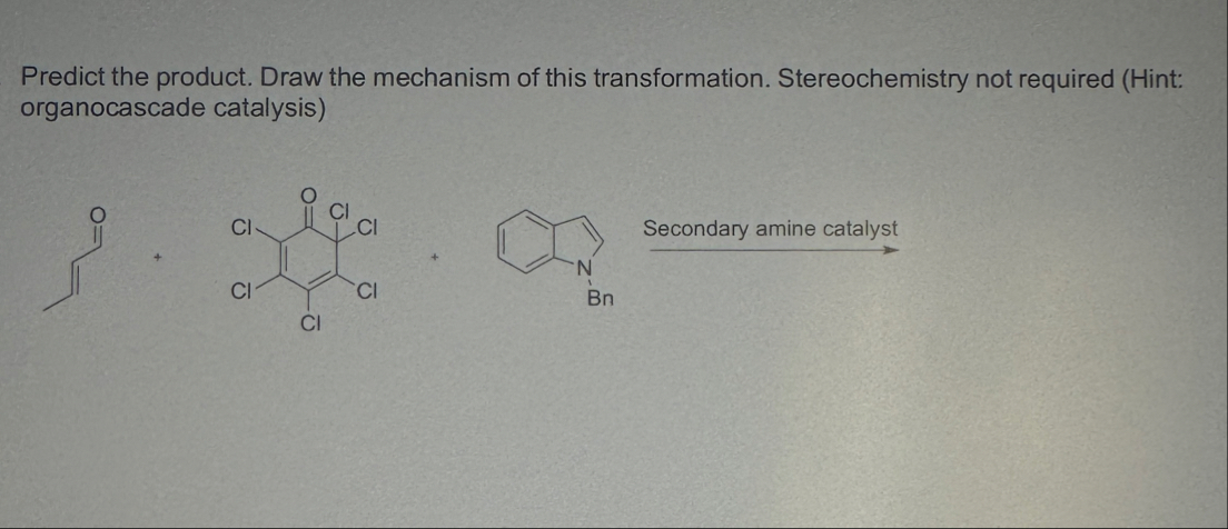 Predict the product. Draw the mechanism of this | Chegg.com