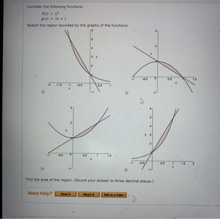 Solved Consider the following functions. f(x) = 5x g(x) = 4x | Chegg.com