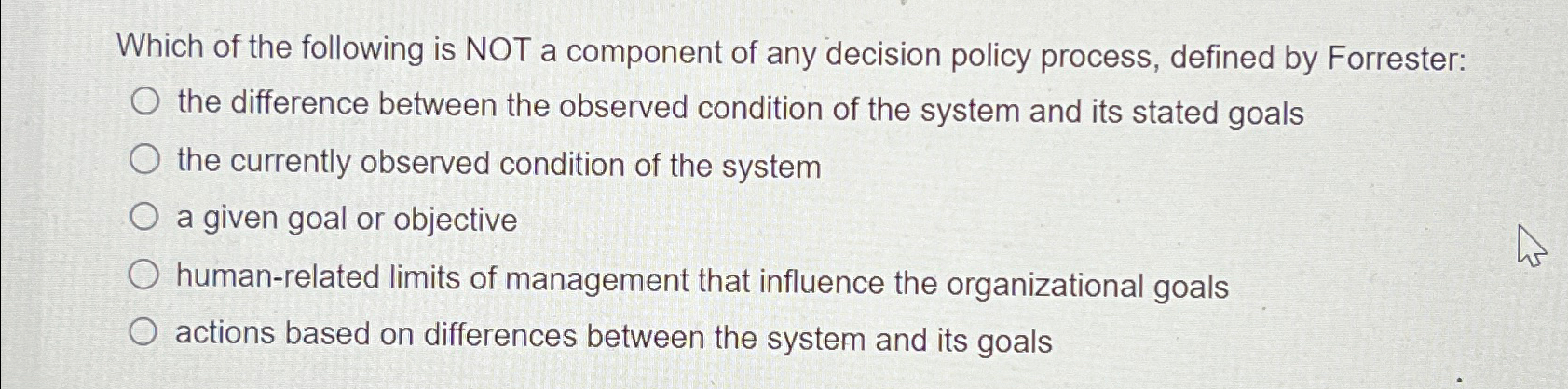 Solved Which of the following is NOT a component of any | Chegg.com