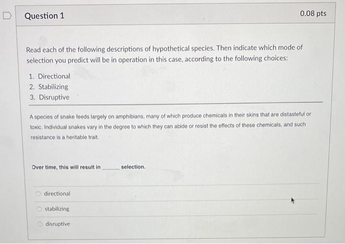 Solved Read each of the following descriptions of | Chegg.com