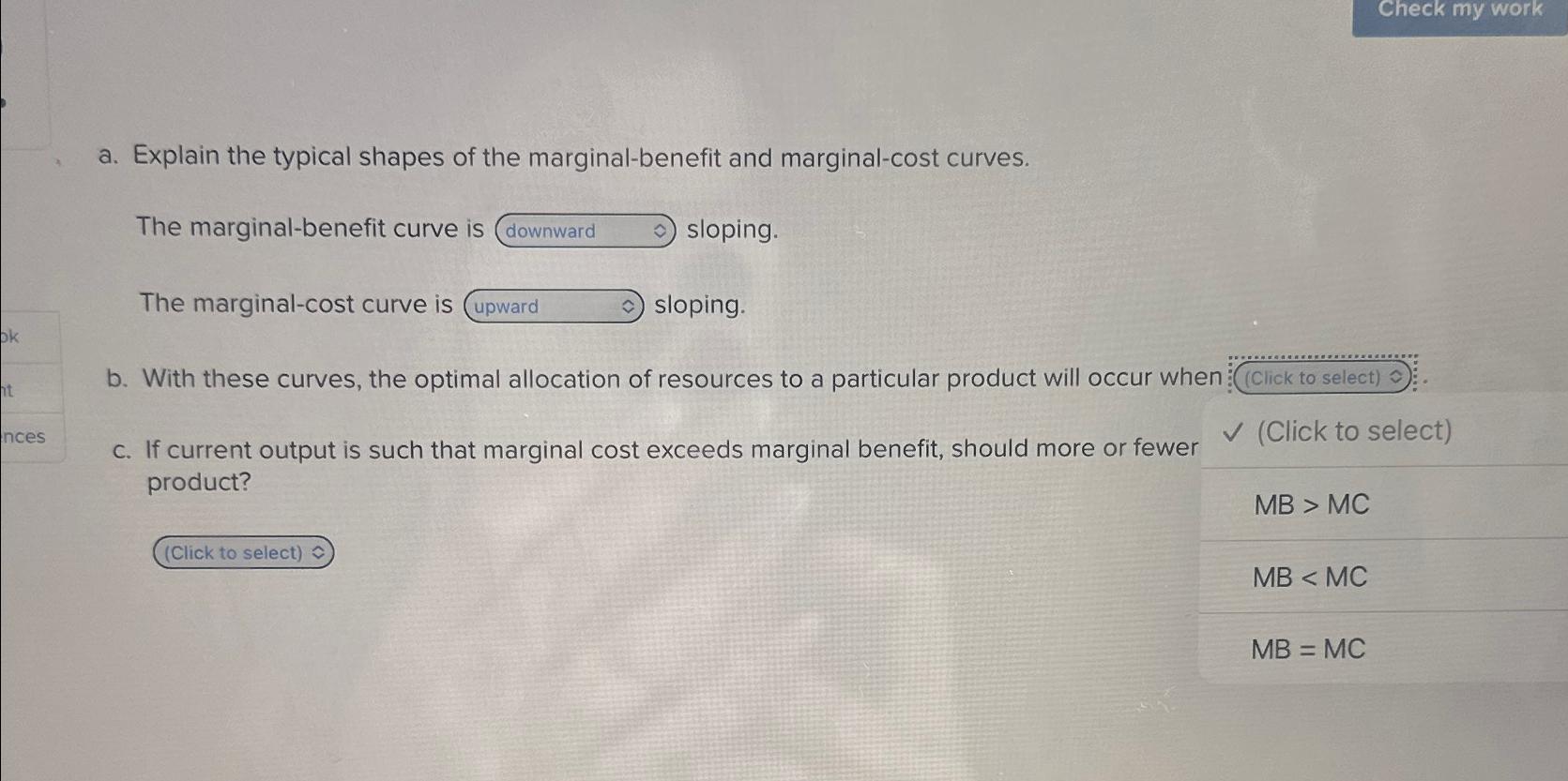 Solved a. ﻿Explain the typical shapes of the | Chegg.com