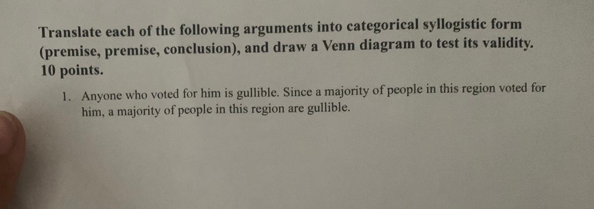 Translate each of the following arguments into | Chegg.com