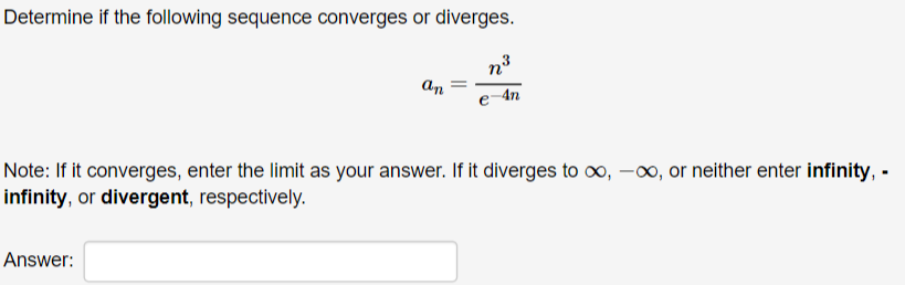 Solved Determine if the following sequence converges or | Chegg.com