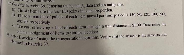 Solved 37. Consider Exercise 36 . Ignoring the cik and fik | Chegg.com