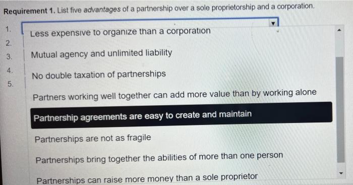 Solved Study the characteristics of a partnership | Chegg.com