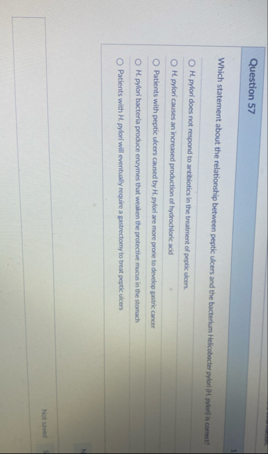 Solved Question 57Which statement about the relationship | Chegg.com