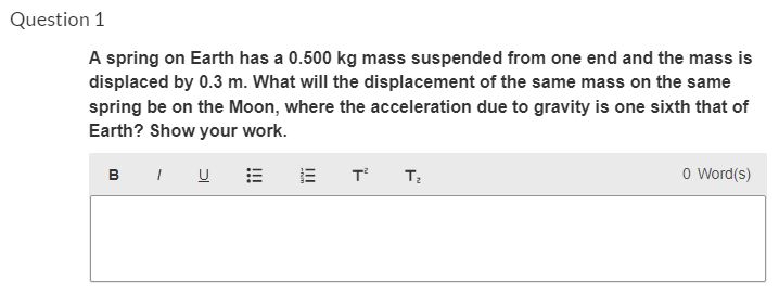 Solved The effective spring constant for springs in parallel | Chegg.com