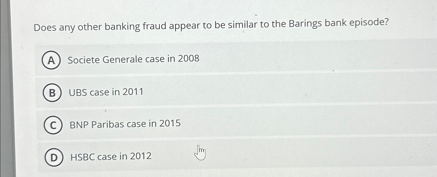Solved Does any other banking fraud appear to be similar to | Chegg.com