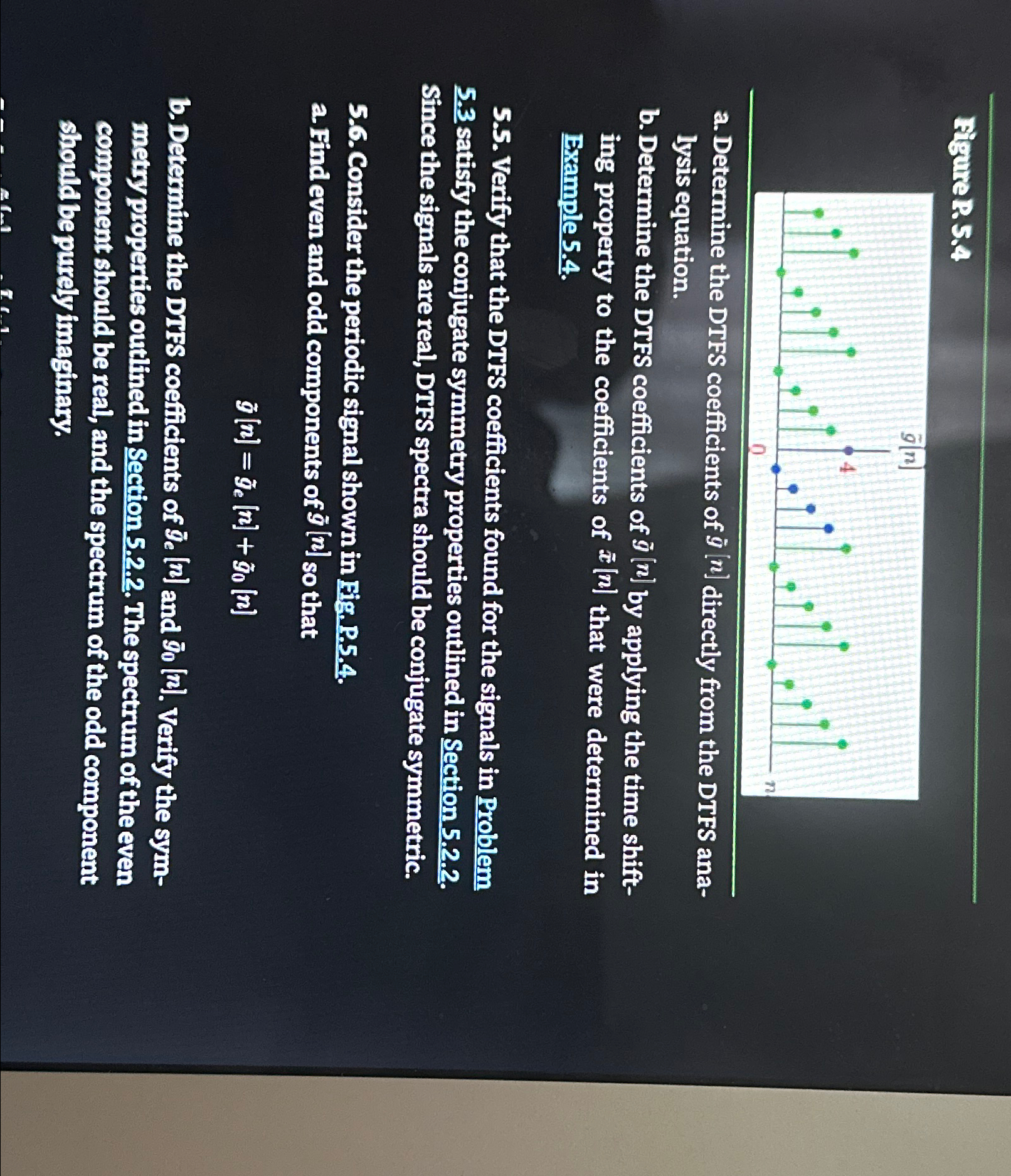 Solved Figure R. 5.4a. ﻿Determine the DTFS coefficients of | Chegg.com