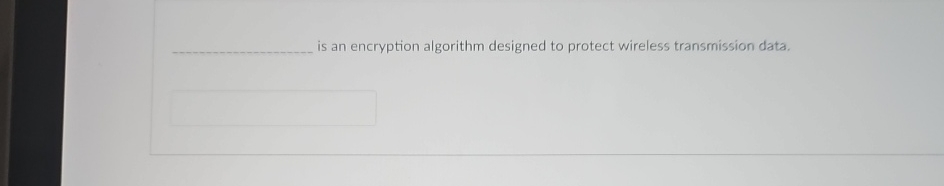 Solved is an encryption algorithm designed to protect | Chegg.com