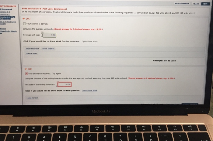Solved PRONTER VERSION BACK ENT RESOURCES Homework Brief | Chegg.com