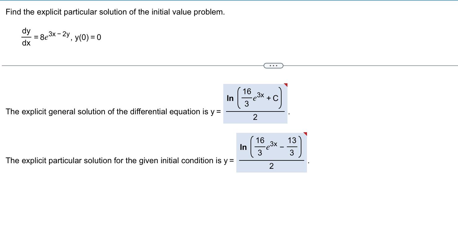Solved Find the explicit particular solution of the initial | Chegg.com