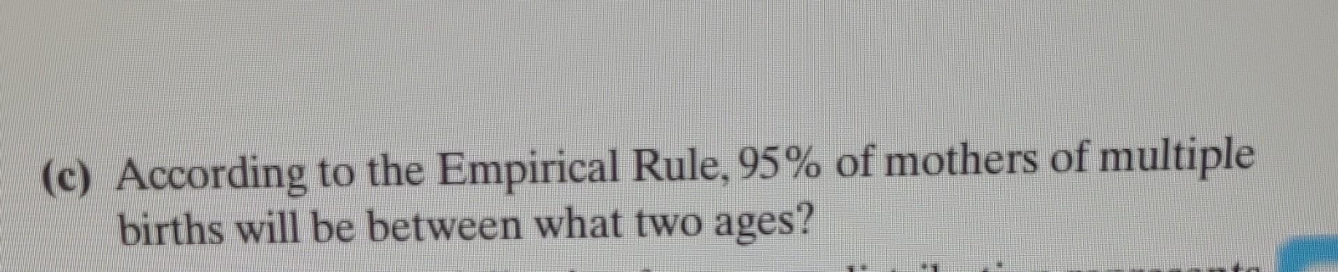 Solved 5. Multiple Births The following data represent the | Chegg.com