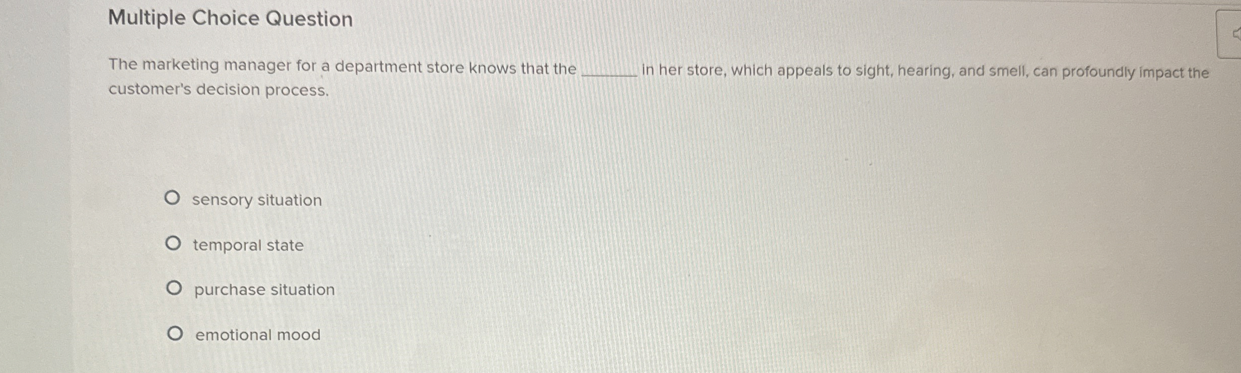 Solved Multiple Choice QuestionThe marketing manager for a | Chegg.com