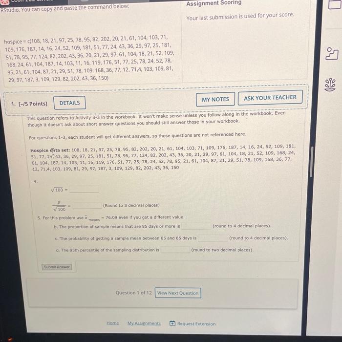 Solved RStudio. You can copy and paste the command below: | Chegg.com
