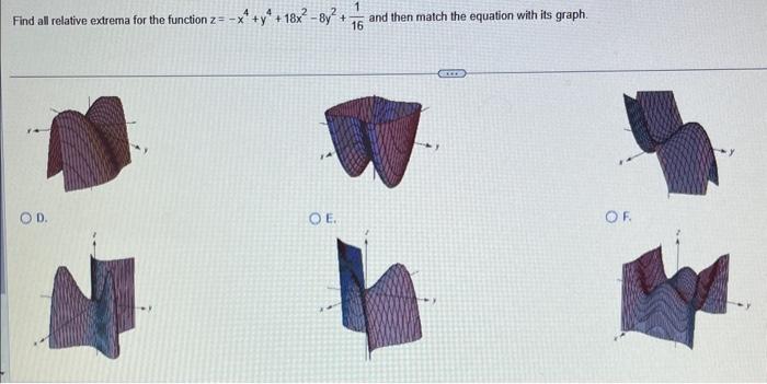 Solved Find all relative extrema for the function | Chegg.com