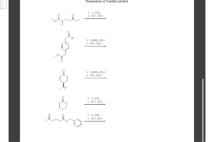 Solved Lab Report, Modified Date: REDUCTION OF VANILLIN: | Chegg.com