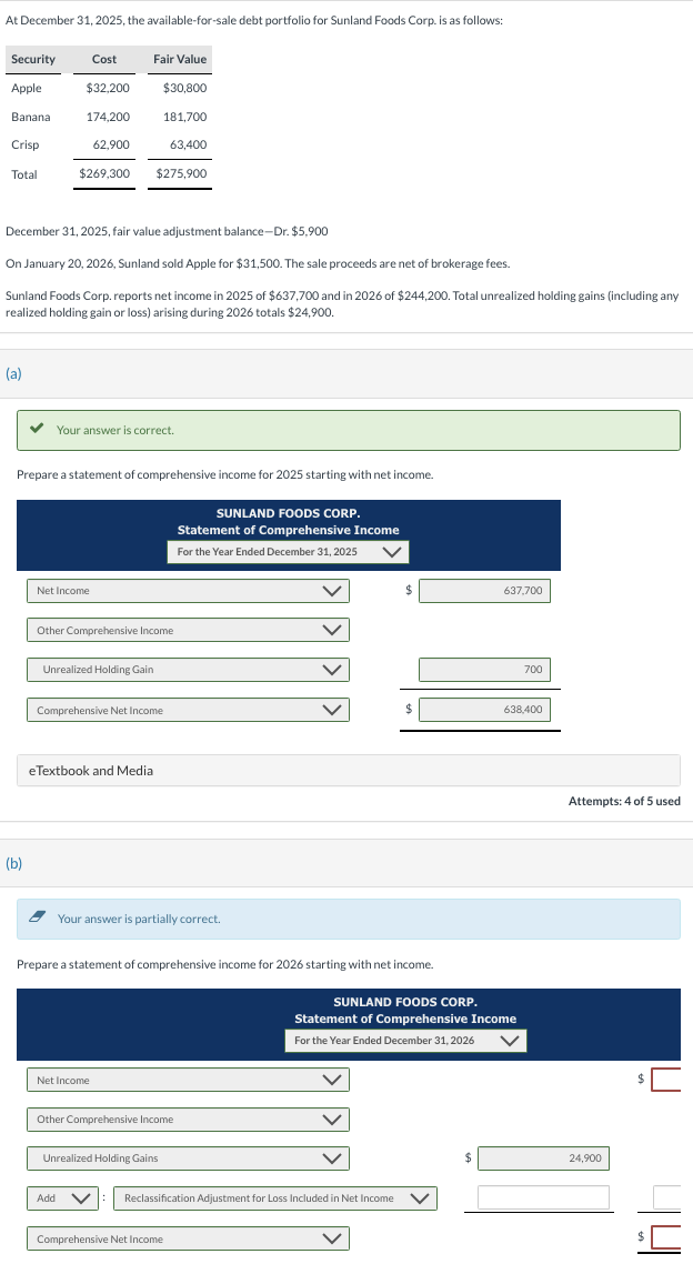 Solved December 31,2025 , ﻿fair value adjustment balance-Dr. | Chegg.com